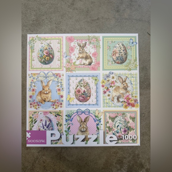 Games | Seesaw 100 Piece Easter Bunny Puzzle | Poshmark